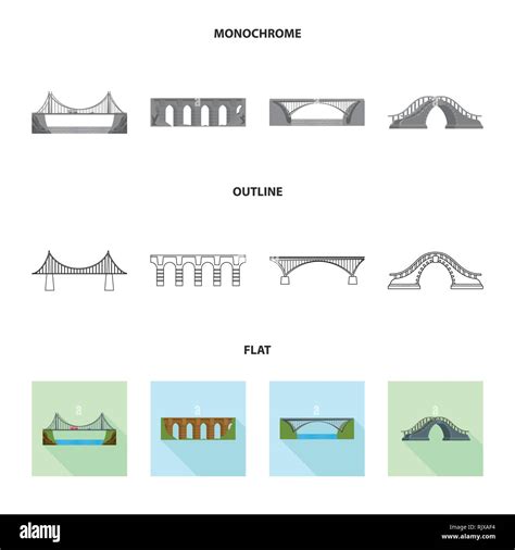 Isolated Object Of Connection And Design Sign Collection Of Connection And Side Stock Vector