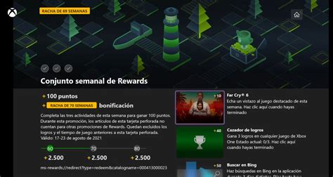 Conjunto Semanal De Rewards Puntos Extra