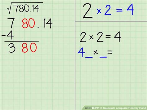 How To Calculate A Square Root By Hand With Pictures Wikihow