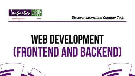 Web Development Frontend And Backend Imagination Tools Learning