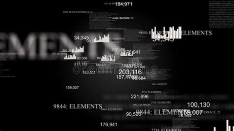 plexus with hud elements abstract background with diagrams graphs