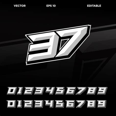 premium vector text and number effect vector editable