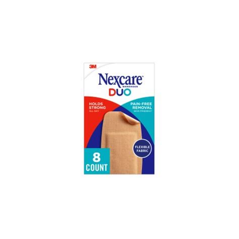 Nexcare Duo Fabric Bandages Knee And Elbow Pack Of 4 4 Pack Fred