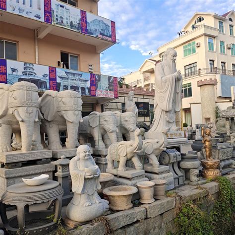 佛教寺院石雕大象摆件造型 石雕大象 石雕大象 福建大石建设有限公司