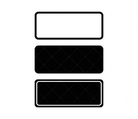 Rounded Rectangles Svg Rectangle Svg Frame Svg Square Outline Svg