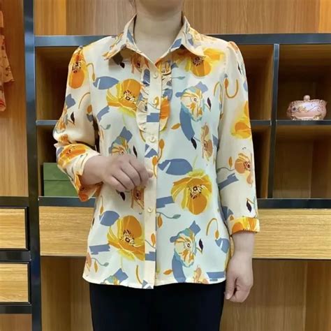 primavera verão moda floral impresso blusa casual único breasted elegante babados emendados