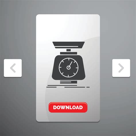 Implementation Mass Scale Scales Volume Glyph Icon In Carousal