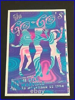 The Go Gos Original Psychedelic Rare Color Scheme Bgp Concert Poster