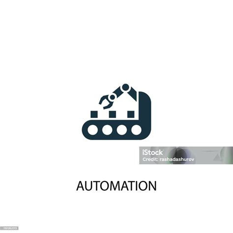 Vetores De Ícone De Automatização Ilustração Simples Do Elemento