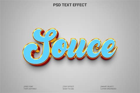 Premium Psd Jouce Editable 3d Text Effect