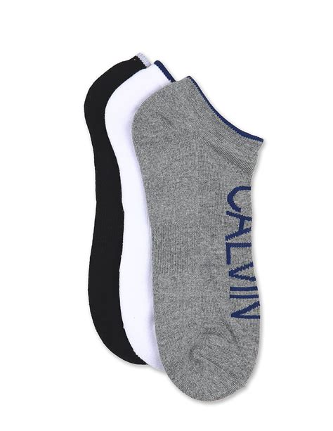 Buy Calvin Klein Men Assorted Solid Ankle Socks Pack Of 3