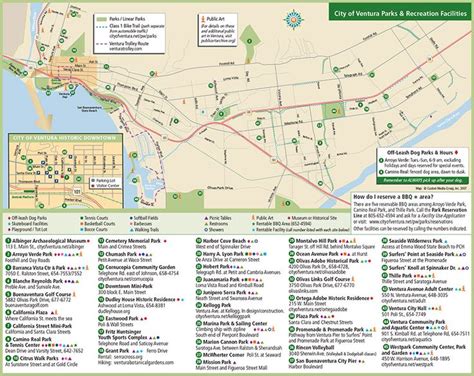 Map Of Ventura Parks And Urban Forestry
