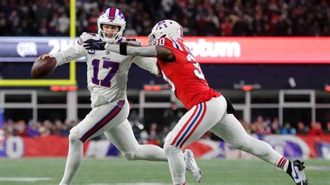 Josh Allen Escapes New England Patriots Pass Rush And Throws Td In Mid