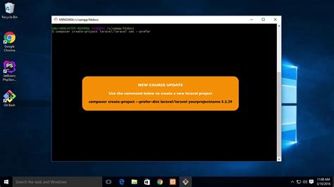 010 creating a laravel project youtube