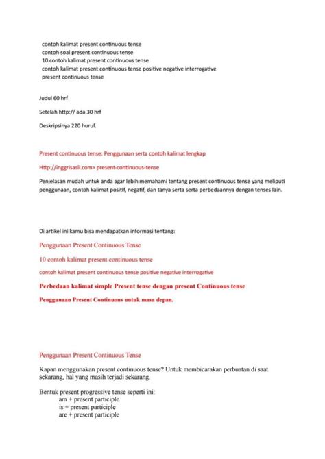 Contoh Simple Present Tense Positive Negative Interrogative Digitech Community