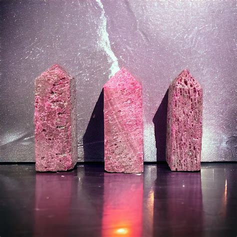 Hand Carved Honeycomb Ruby Tower Corundum Tower Ruby Tower Gemstone