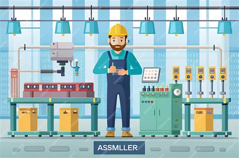 Premium Photo Flat Style Vector Assembler Character Illustration