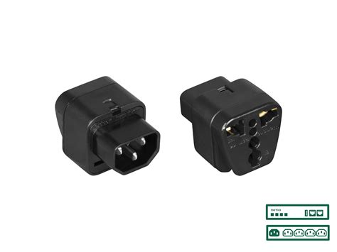 Power Adapter UNI To IEC 320 Accessory For NETIO 4C