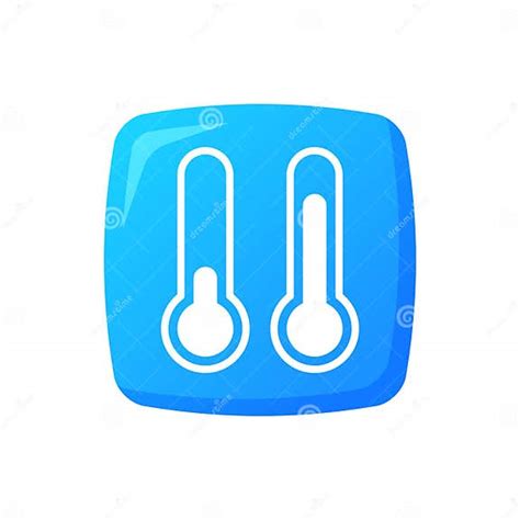 Thermometer Vector On White Background Stock Vector Illustration Of