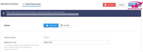 Hướng Dẫn Cài đặt Python App Trên Hosting Cpanel