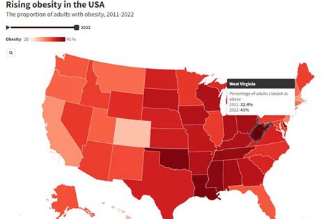 Americas Growing Obesity Problem Mapped As Nearly Half Of Adults