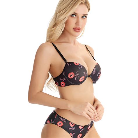 Triangle Cup Underwire Bra Nylon Sex With Print Small Cup Size For Girs