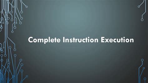Complete Instruction Execution With Example Add R1 R2 E01 COAA