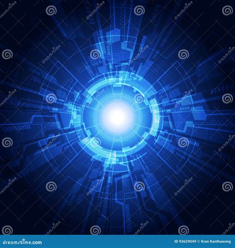 Abstract Technology Concept Vector Illustration Background Stock Vector Illustration Of