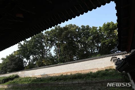 7月の集中豪雨で崩れた昌徳宮仁政殿の塀を復旧 Chosun online 朝鮮日報