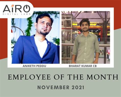 Airo Digital Labs On Linkedin Airodigitallabs Employeeofthemonth
