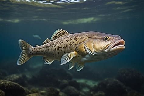 Default Atlantic Cod In Sea Premium Ai Generated Image