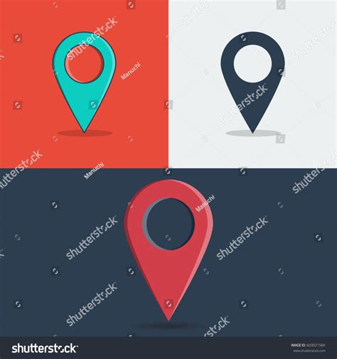 Icons Pointer For Maps Icons Of Map Points Royalty Free Stock