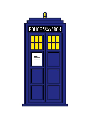Pixel Art Tardis By Ccovell On Deviantart