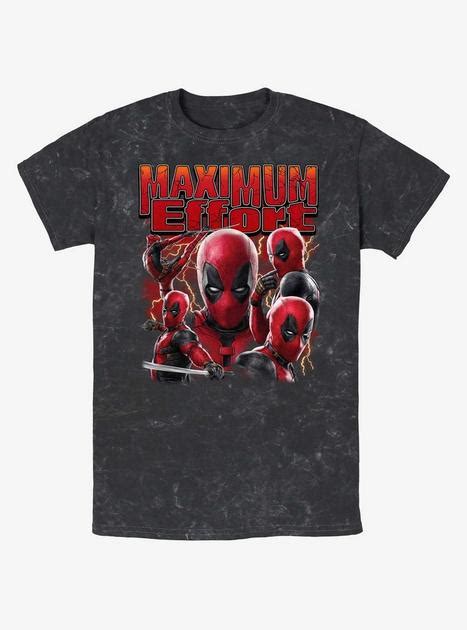 Marvel Deadpool And Wolverine Maximum Effort Mineral Wash T Shirt Hot