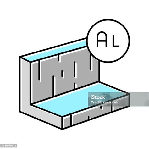알루미늄 금속 프로파일 컬러 아이콘 벡터 일러스트레이션 0명에 대한 스톡 벡터 아트 및 기타 이미지 0명 강철 건설 산업