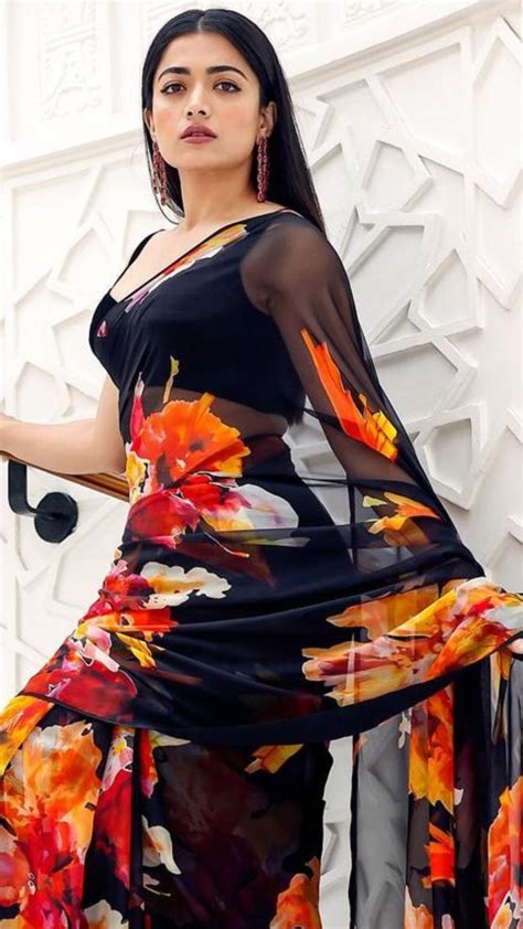 All About Rashmika Mandannas Saree Affair