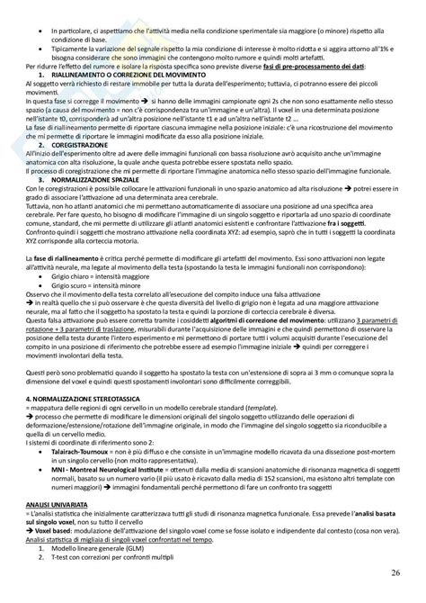 Fondamenti Di Neuroscienze Cognitive E Comportamentali Preparazione Esame