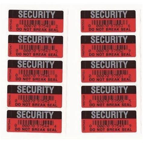 Printed Security Barcode Label GSM GSM At Rs Square Inch In Delhi ID