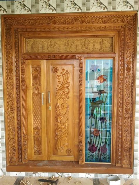 Exterior 32mm Modern Wood Main Door For Hotel At ₹ 5000sq Ft In