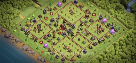 Best Anti 3 Stars Base Th10 With Link Anti Everything Town Hall