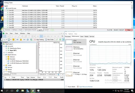 Backtesting Speed MT5 CPU 10 Vs 12 Cores Strategy Tester Expert
