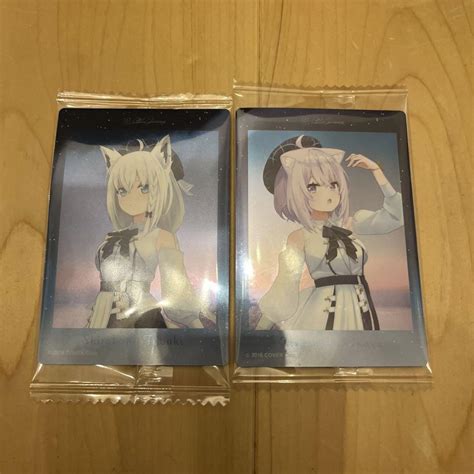 ホロライブ ブルージャーニー カード シール 白上フブキ 猫又おかゆ By メルカリ