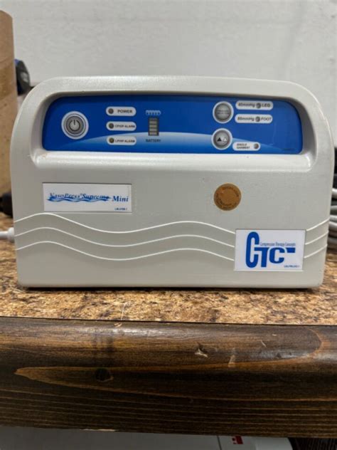 Used Compression Therapy Concepts Vp500dm Pump Vascular Compression For