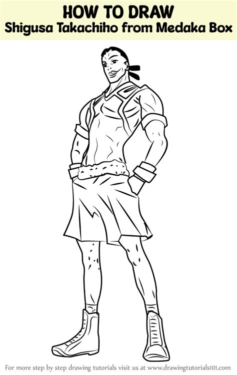 How To Draw Shigusa Takachiho From Medaka Box Medaka Box Step By Step
