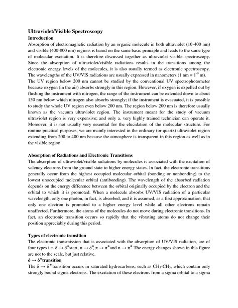 Solution Uv Vis Spectroscopy Studypool