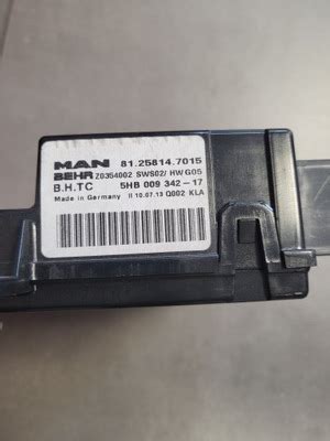 Sterownik Nagrzewnicy MAN TGX TGS 81 25814 7008 6473978889