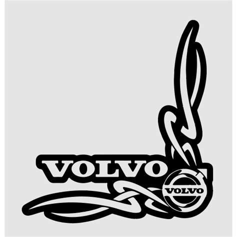 Sticker Volvo Design Volvo Sesuai Untuk Cermin Dan Body Lorry Sticker