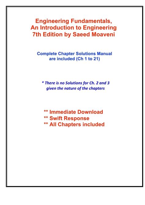 Solutions For Engineering Fundamentals An Introduction To Engineering
