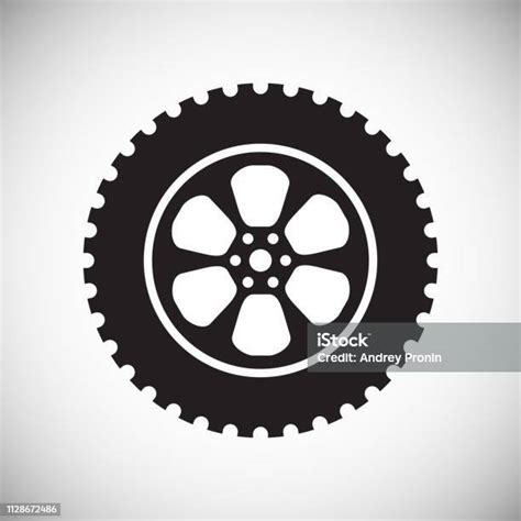 車輪圖示上的白色背景圖形和網頁設計 現代簡單的向量符號互聯網概念時尚的標誌 網站設計網頁按鈕或移動應用程式向量圖形及更多合金圖片 Istock